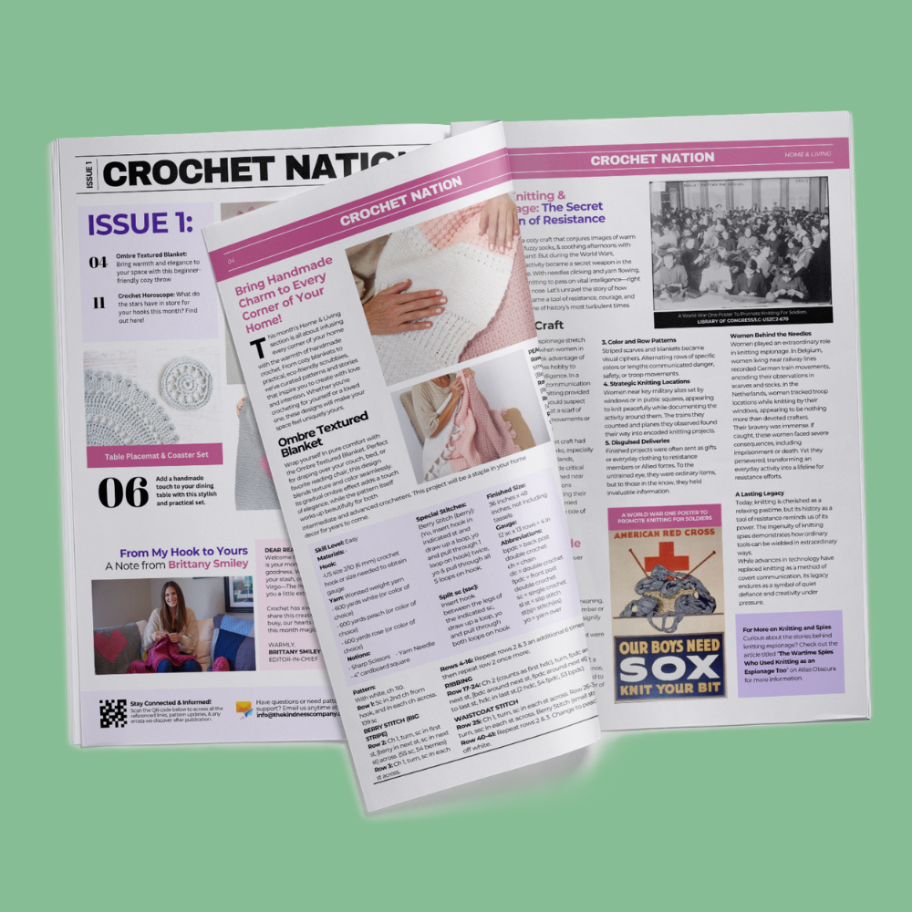 Crochet Nation • 1-Issue-a-Month Subscription Plan * – The Kindness Company