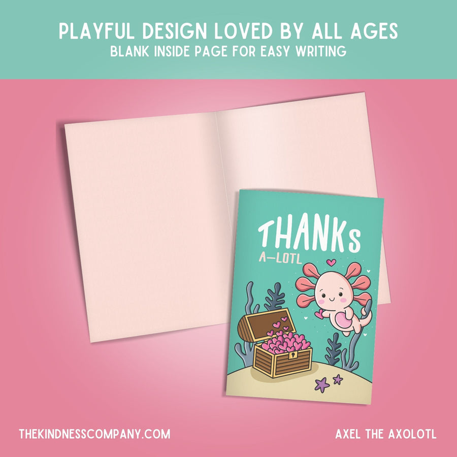 Axolotl Crochet Pattern & Matching Card: "Thank You" – The Kindness Company