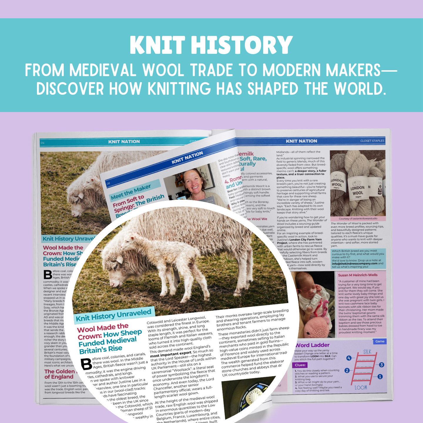 Knit Nation 1-Issue-a-month Subscription – The Kindness Company