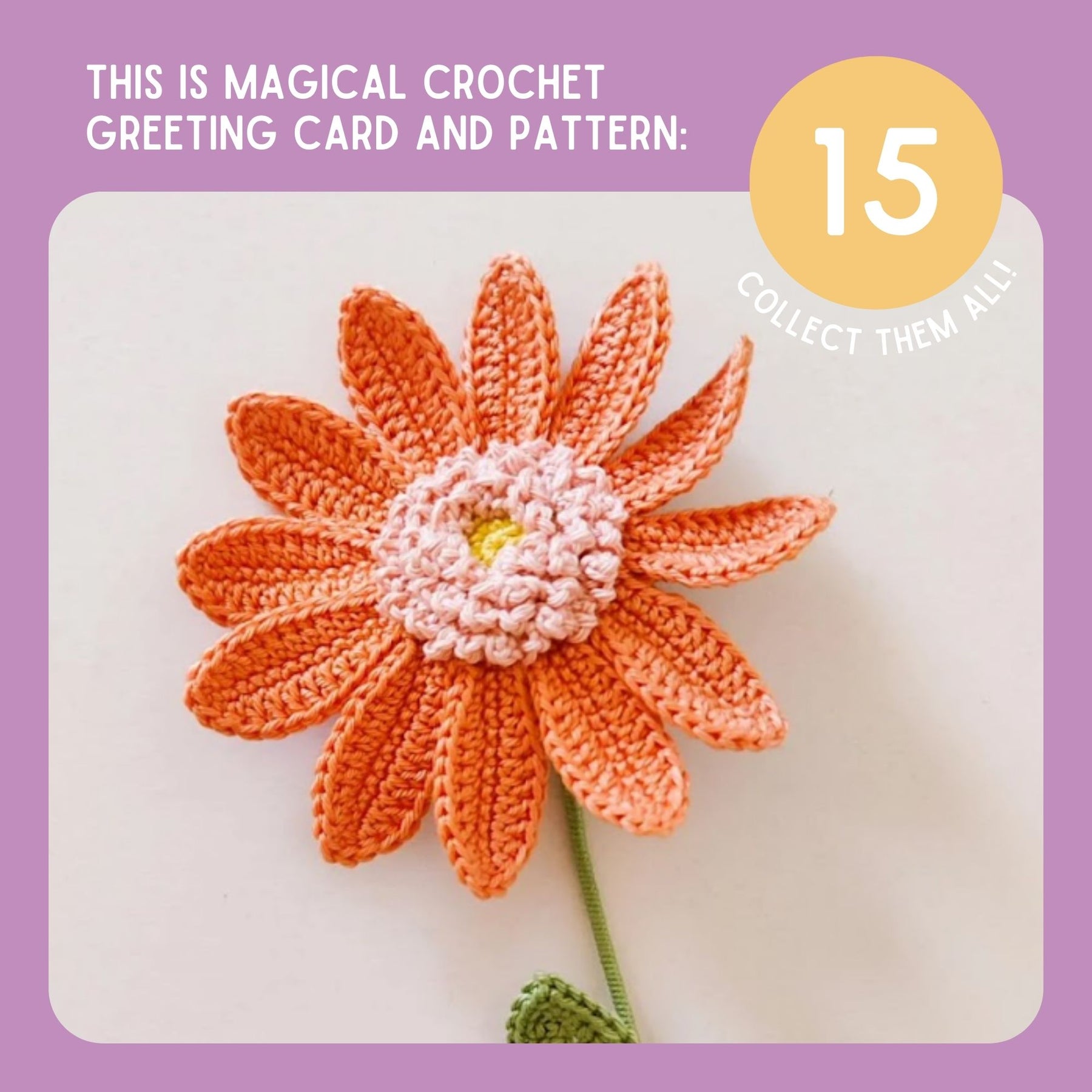 Flower Crochet Pattern & Matching Card: "Mother's Day" – The Kindness ...