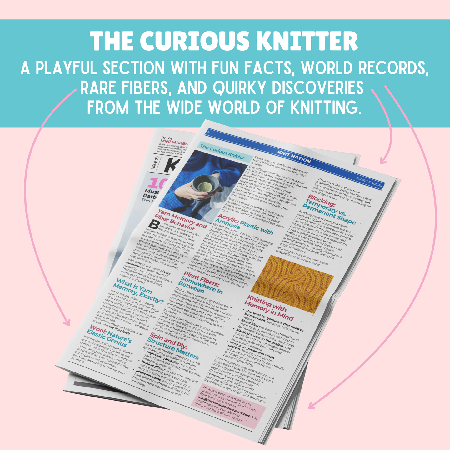 Knit Nation 1-Issue-a-month Subscription – The Kindness Company