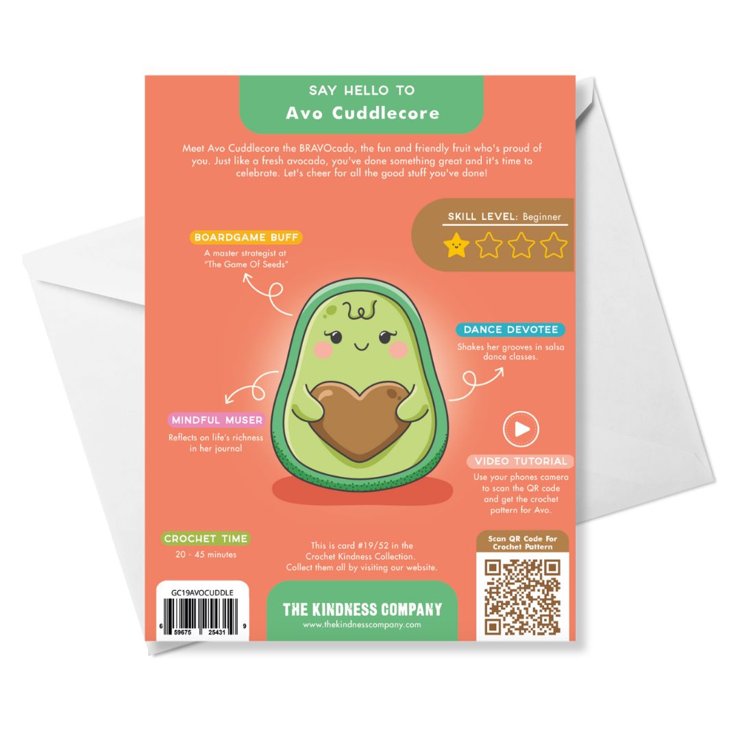 Avocado Crochet Pattern & Matching Card For Congratulations – Crafting ...