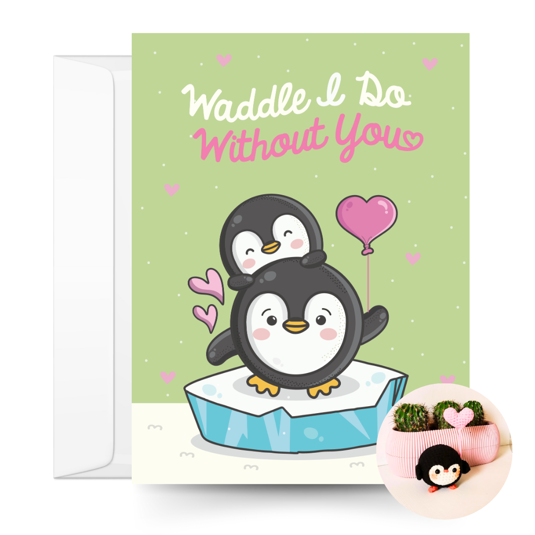 Pippa The Penguin Crochet Pattern & Greeting Card – Crafting Superpowers