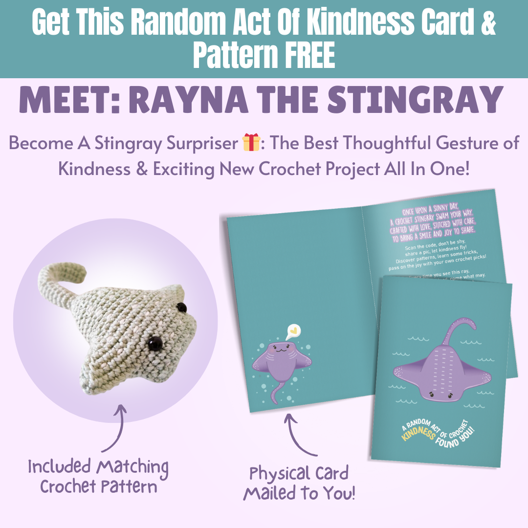 (Limit 1 Per Customer Please) Rayna The Stingray Crochet Pattern & Mat ...