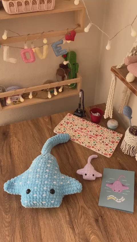 (Limit 1 Per Customer Please) Rayna The Stingray Crochet Pattern & Mat ...