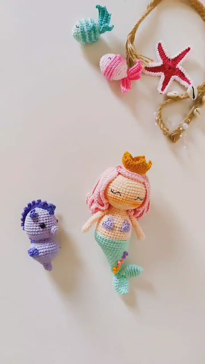 Meet Merqueen Nereida Crochet Pattern – Crafting Superpowers